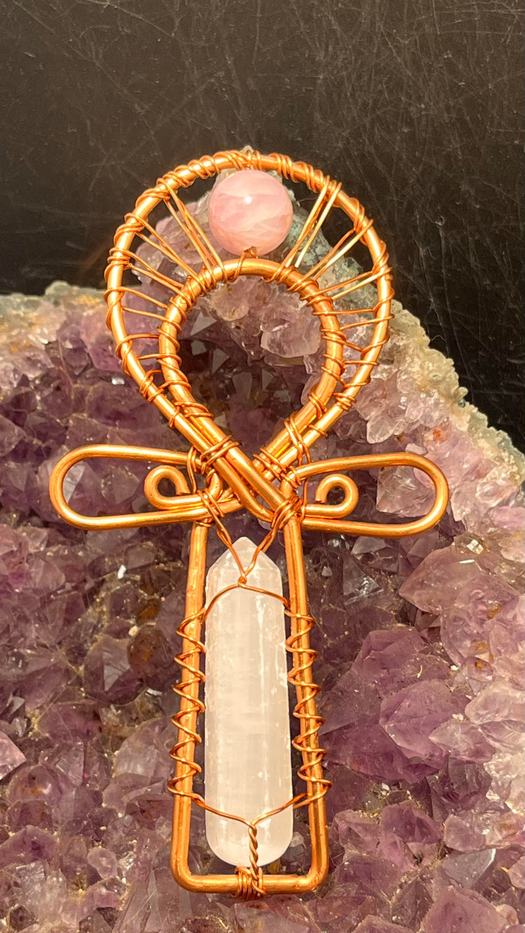 Crystal Gemstone Copper Ankhs – Infinite Treasures, LLC