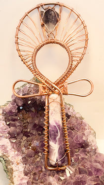 Crystal Gemstone Copper Ankhs – Infinite Treasures, LLC