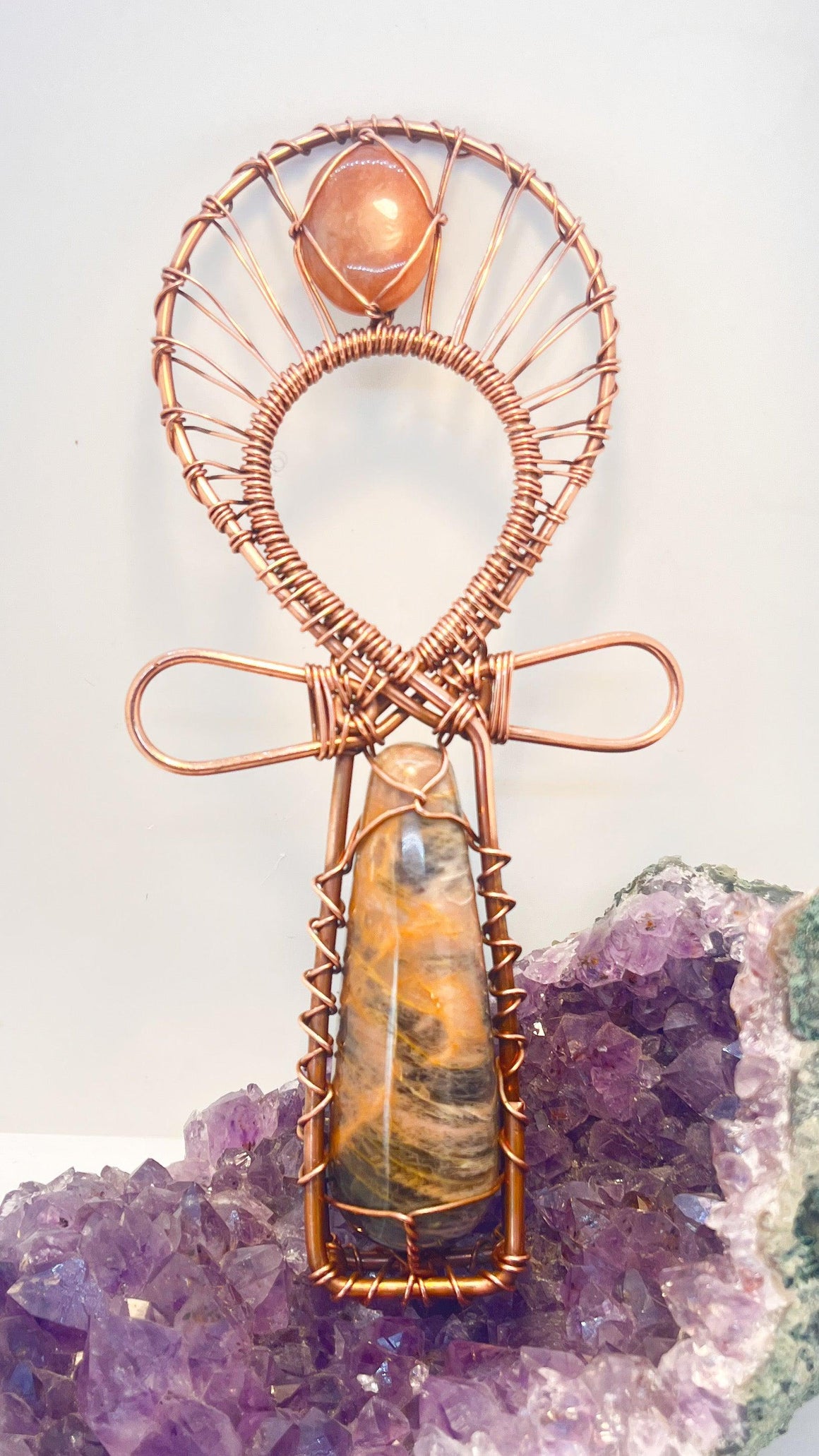 Crystal Gemstone Copper Ankhs – Infinite Treasures, LLC