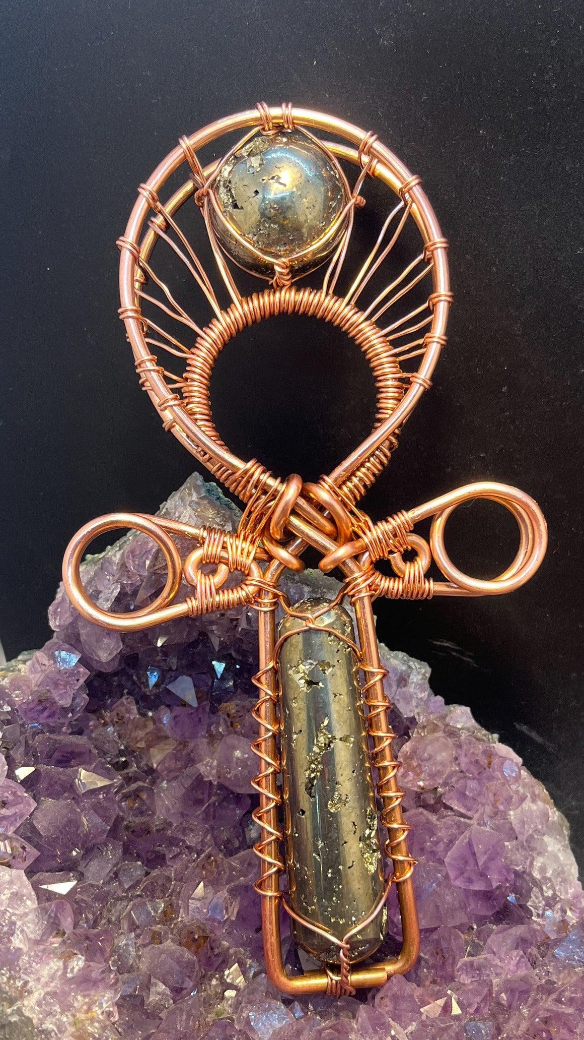 Crystal Gemstone Copper Ankhs – Infinite Treasures, LLC